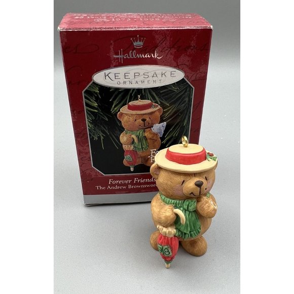 Hallmark | Holiday | Hallmark Keepsake Ornament Forever Friends Bear 25 ...